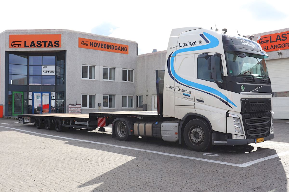 Taasinge Elementer A/S med en ny Kel-Berg 3 akslet nedbygget ...